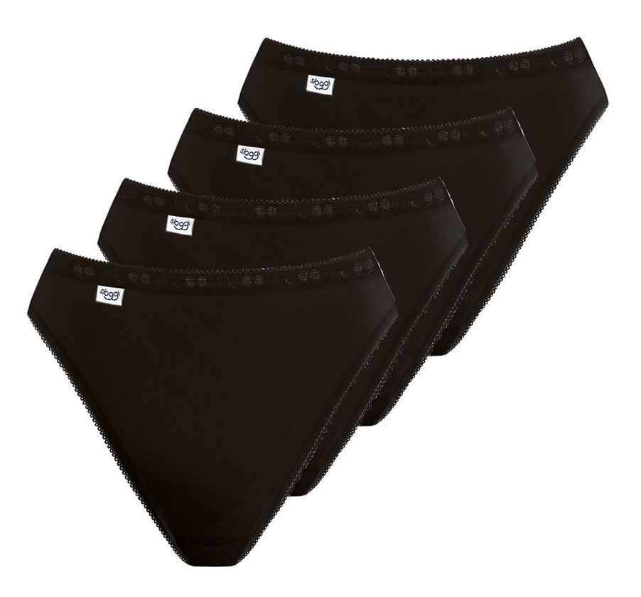 Sloggi Basic+ Dames Tai 4-Pack Black 0004 voordelig online kopen | Sloggies
