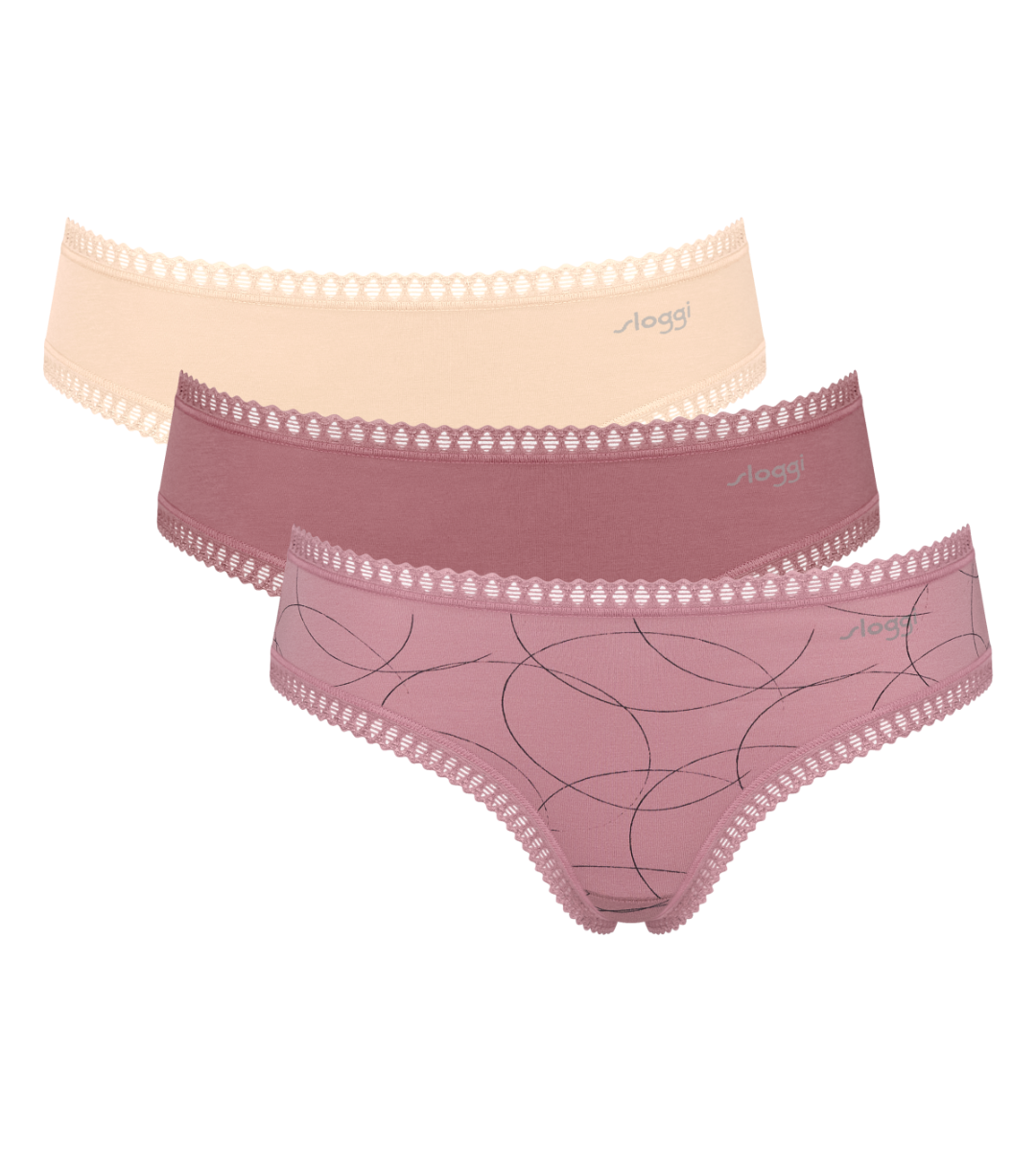 Sloggi Dames Go Crush Dames Hipster 3-Pack Multiple Colours 2 V002 ...